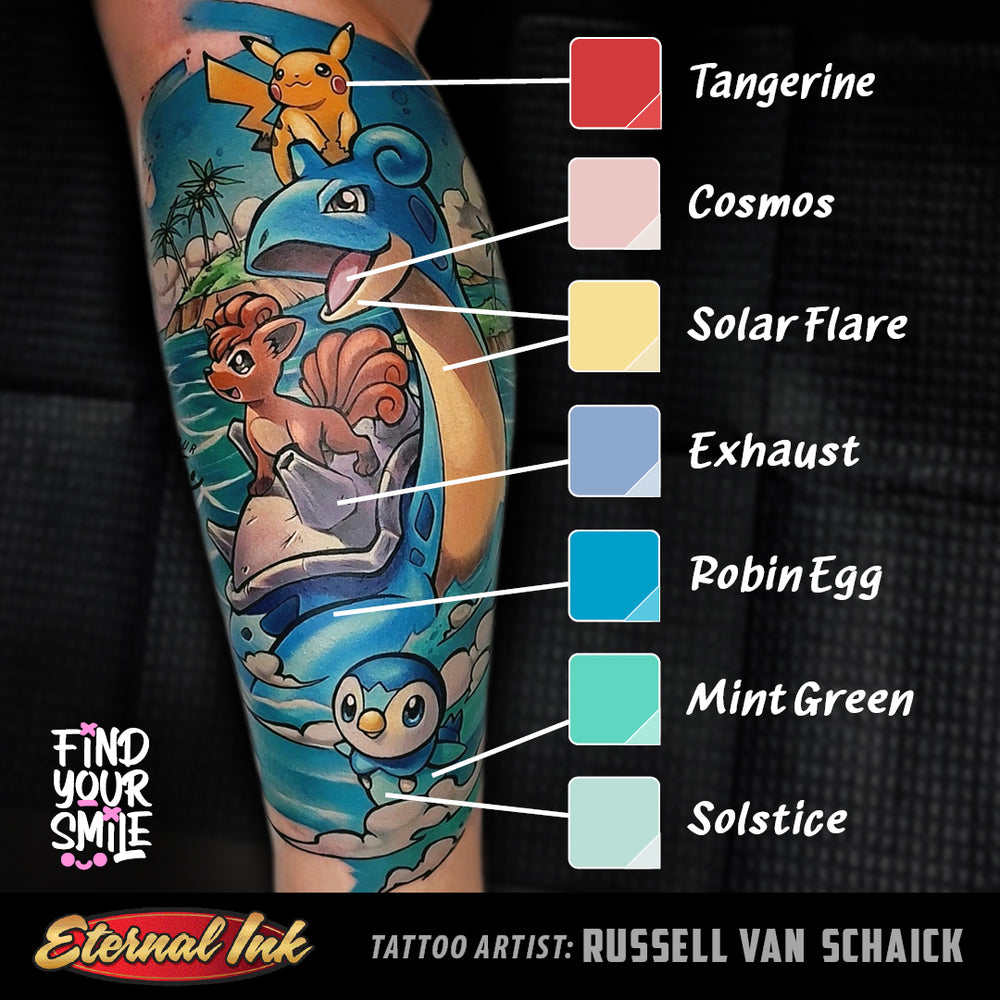 Russell Van Schaick Color Maps - Eternal Tattoo Ink