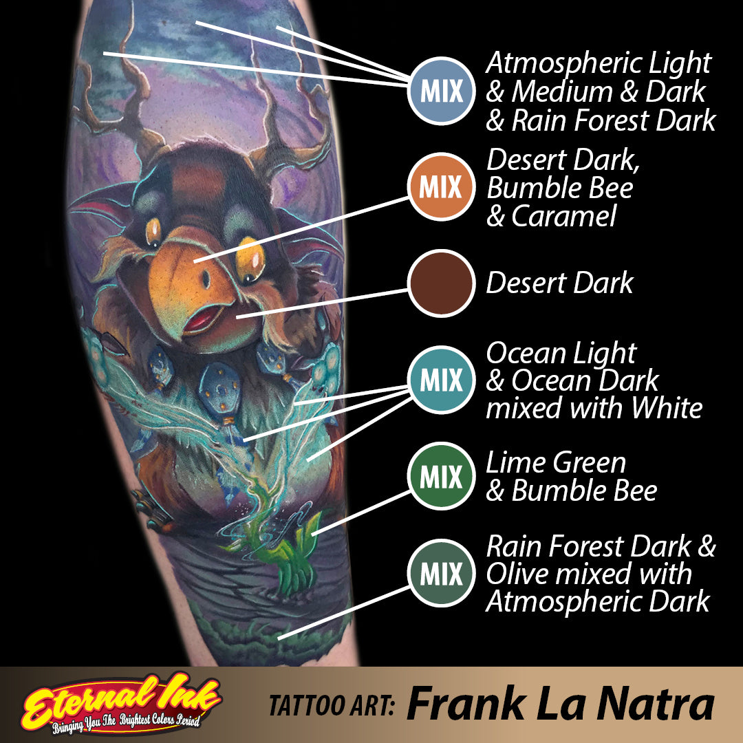 Frank La Natra Color Maps - Eternal Tattoo Ink