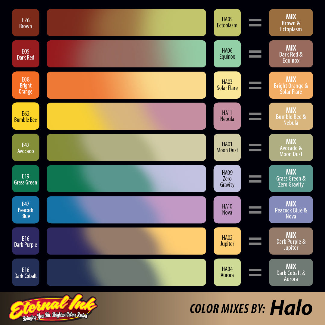 Halo Grey Color Maps - Eternal Tattoo Ink